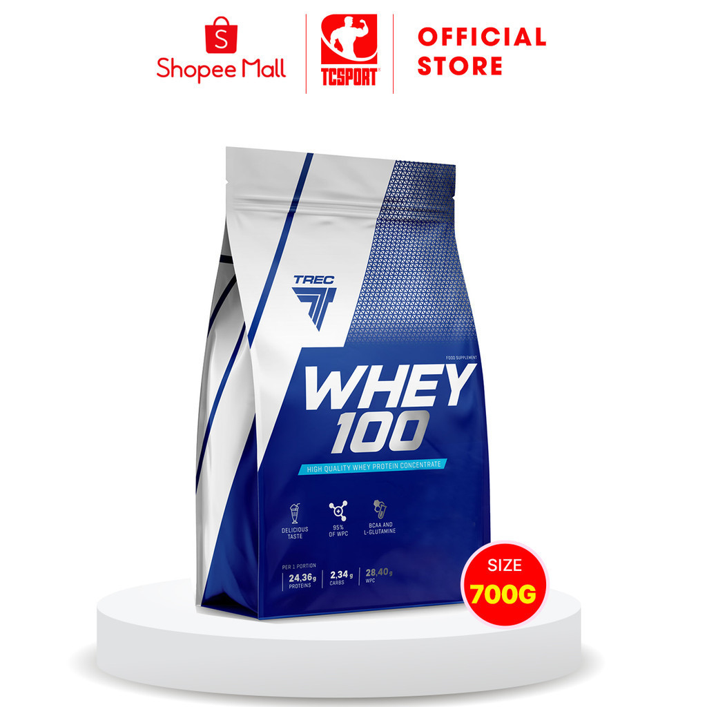 Sữa Tăng Cơ NHANH Whey Protein - WHEY 100 700g - 900g - Nhiều Mùi Vị - TREC Nutrition | Shopee ...