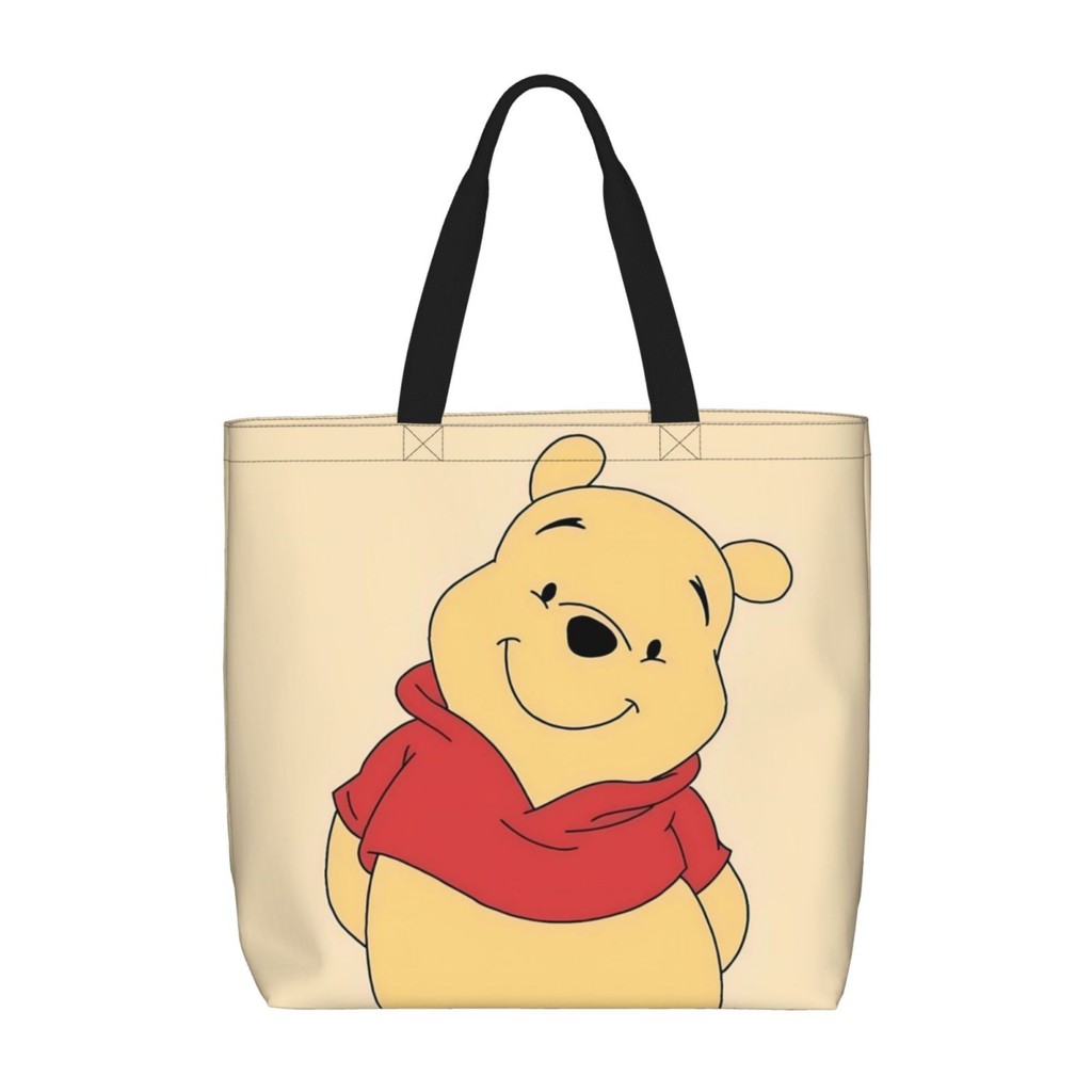 Túi Tote Disneys Winnie The Pooh Túi mua sắm có dây kéo sức chứa lớn ...