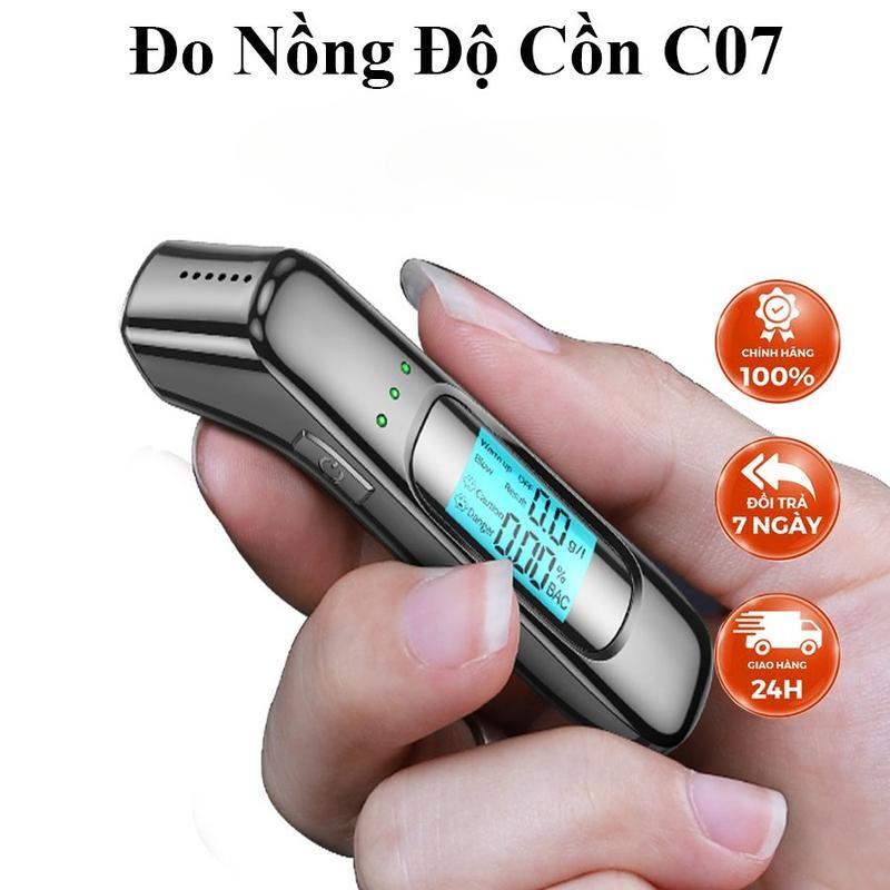 Máy Đo Nồng Độ Cồn C07 An Toàn Tuyệt Đối Trên Đường Bằng Cách Đo Nồng Độ Cồn Chính Xác chỉ trong ...
