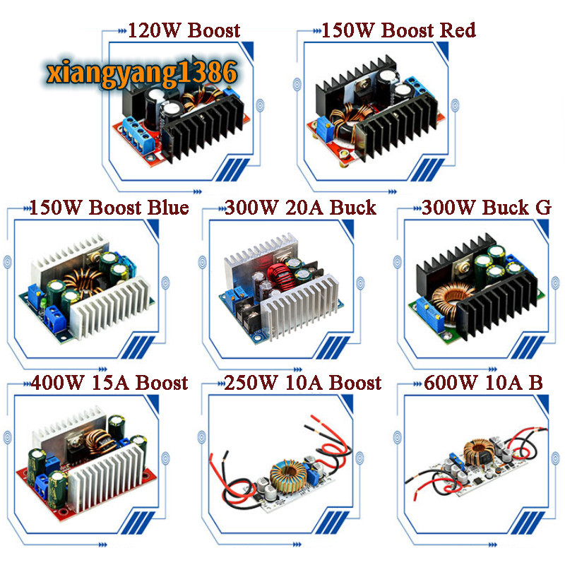 Dc-dc 120W / 150W / 250W / 9A 300W / 300W 20A / 400W 15A / 600W 10A Boost Bộ chuyển đổi bước ...