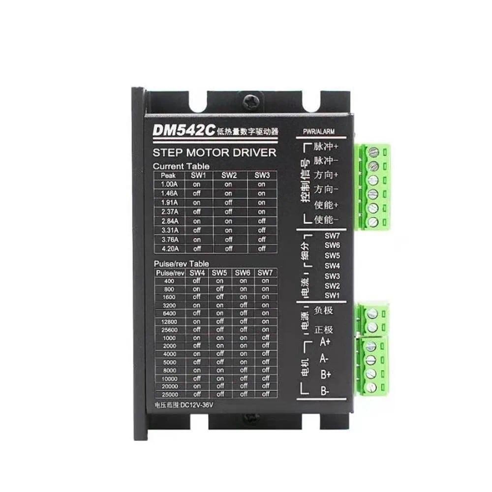 Dm542c Trình điều khiển động cơ bước 2 pha 1.0-4.2A 12-36vdc 128 phân ...