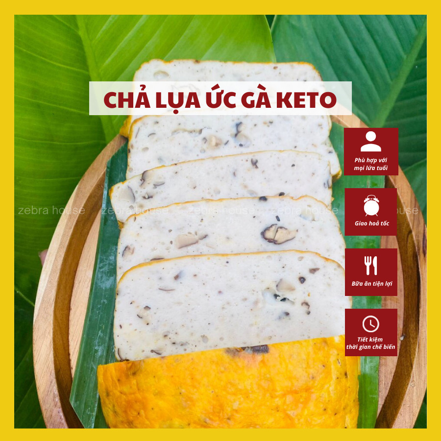 [KETO] Chả Ức Gà Nướng Keto Túi 500G Phù Hợp Cho Người Ăn Kiêng theo ...