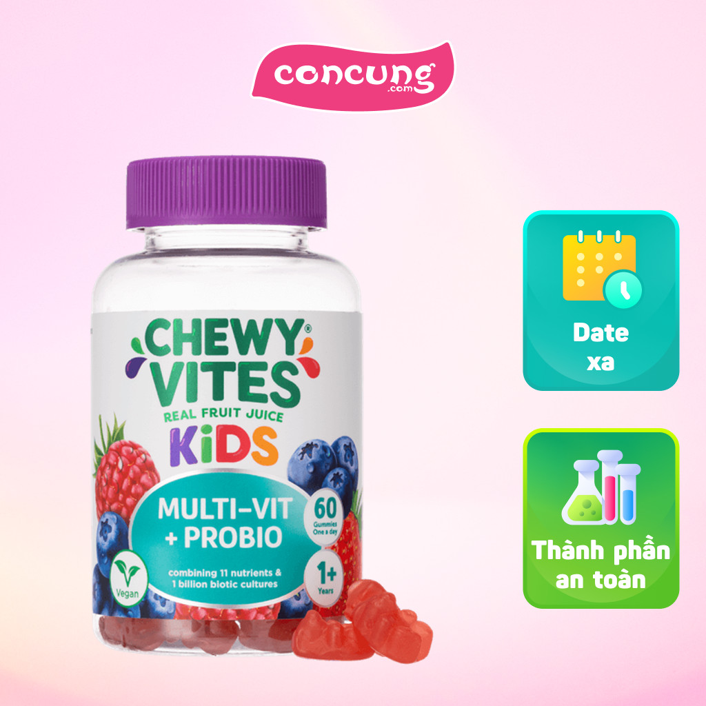 Thực phẩm bổ sung CHEWY VITES KIDS MULTI-VIT + PROBIO | Shopee Việt Nam