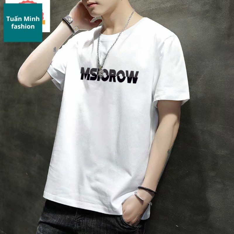 Áo thun nam, áo phông nam tay ngắn cổ tròn chất cotton, dày dặn thoáng ...