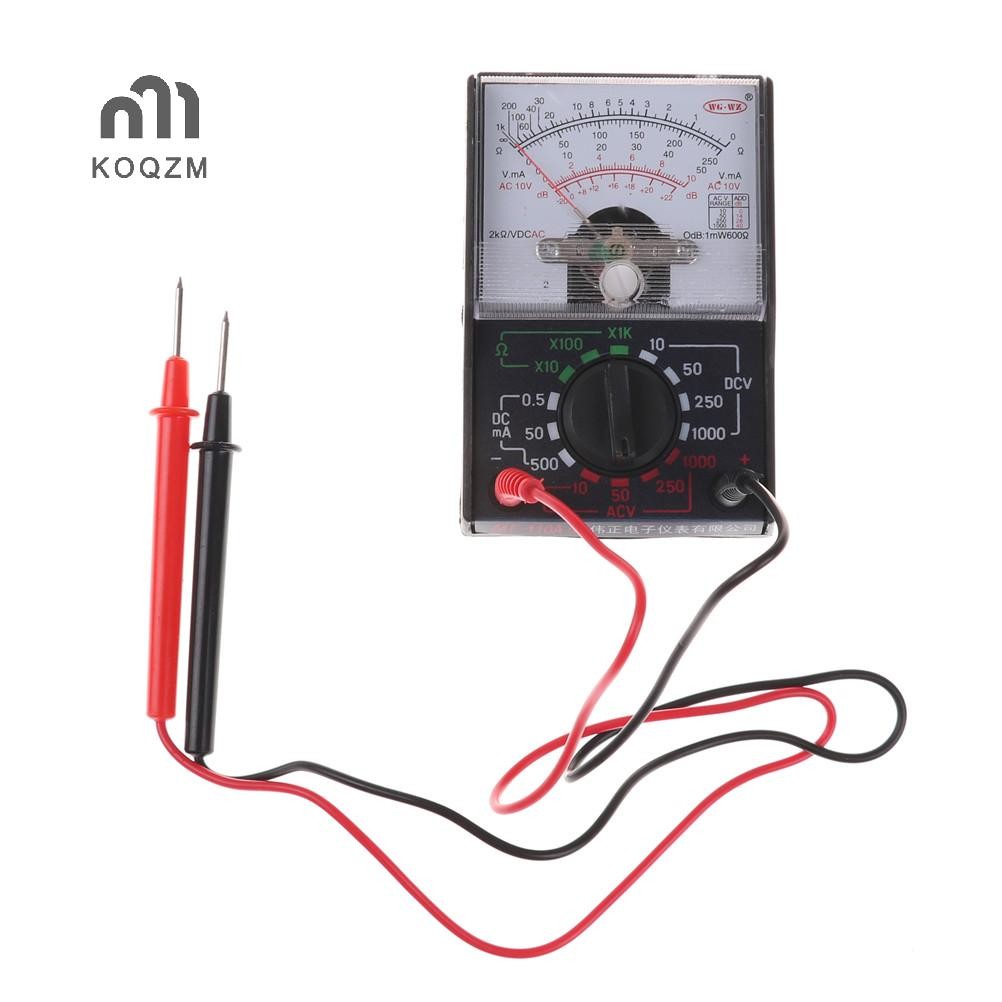 [Koqzm] Vôn kế DC / AC 1000V 250mA Ampe kế điện trở 1K Công cụ vạn năng tương tự [mới] | Shopee ...