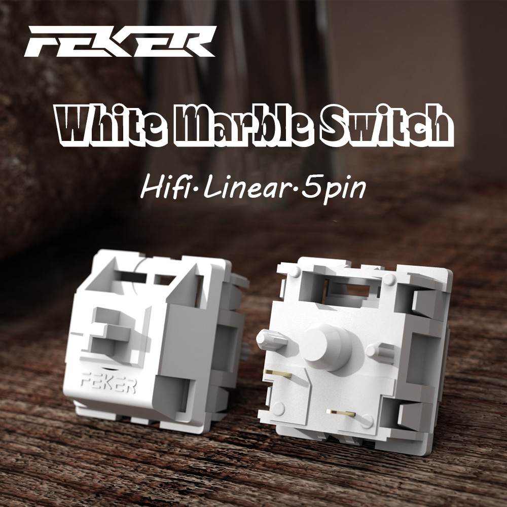 FEKER White Marble Switch Linear 5pin Single Spring Hifi Sound Tùy ...