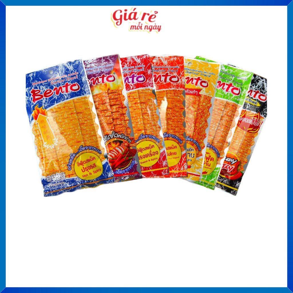 Mực khô tẩm gia vị Bento Thái Lan gói 4g/18g/20g banhkeogiare | Shopee ...