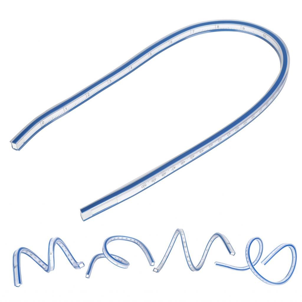 Uukendh Flexible Tracing Ruler Curve Plastic Scale Soft Measuring Tool ...