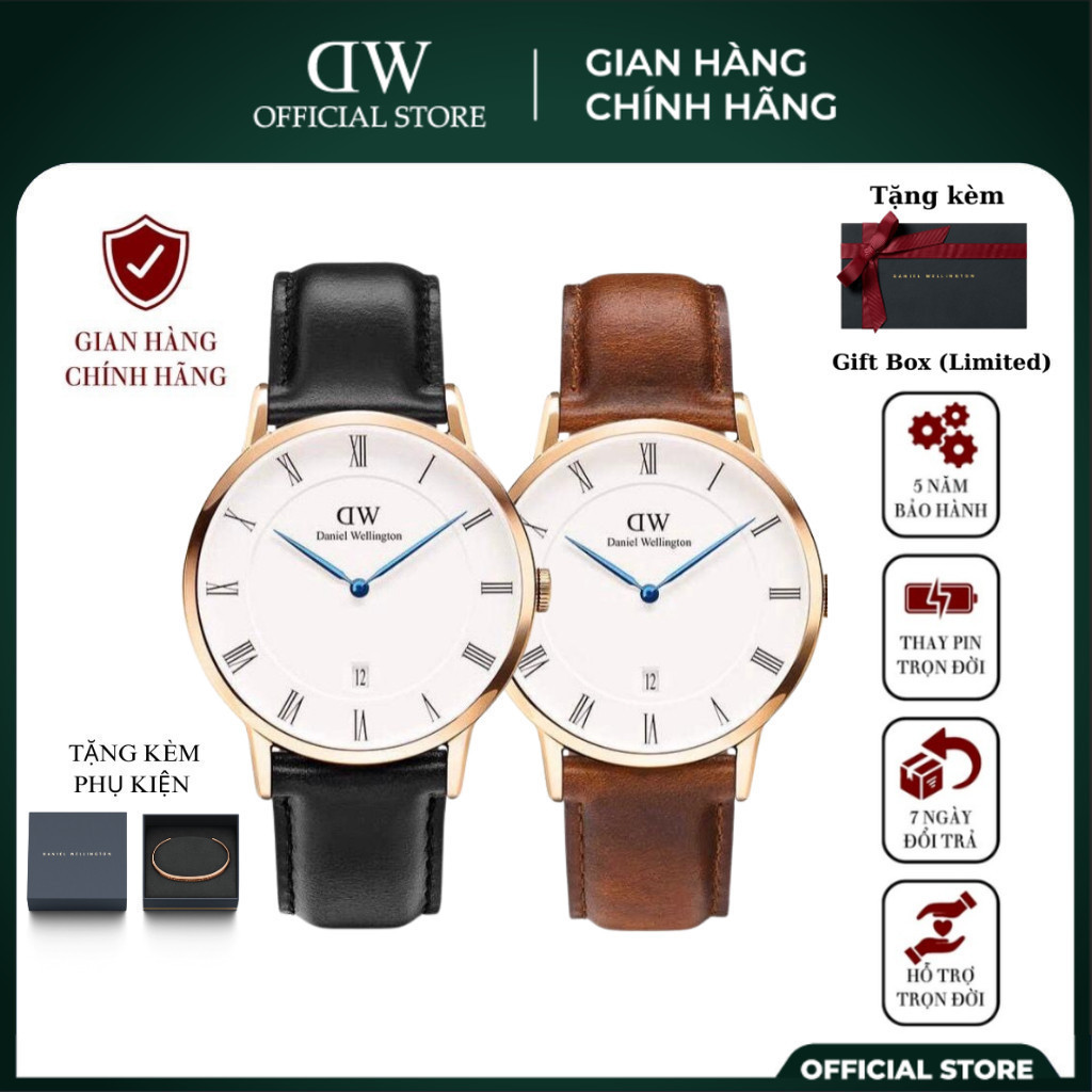 [Tặng Kèm Hộp Nơ] Đồng Hồ Nam Daniel Welington Dapper 38mm DW Chính ...