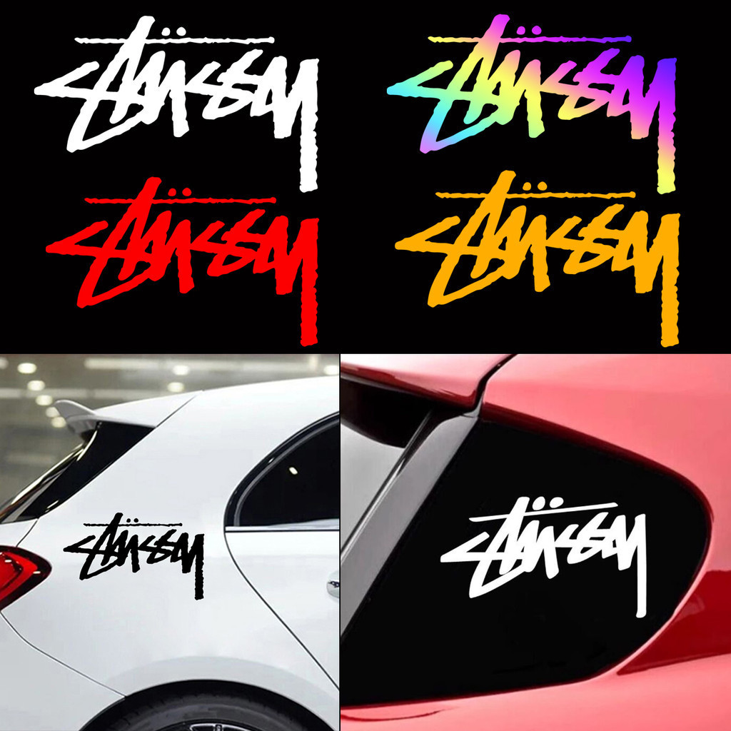 Stussy Logo Vinyl Sticker Decal thân xe phản quang | Shopee Việt Nam