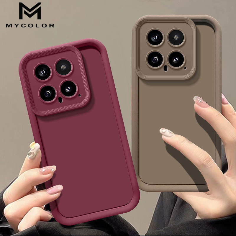 ốp lưng tpu mềm chống sốc màu trơn đơn giản cho điện thoại Cho Xiaomi xiomi Mi 15 14T 14 13 13T ...