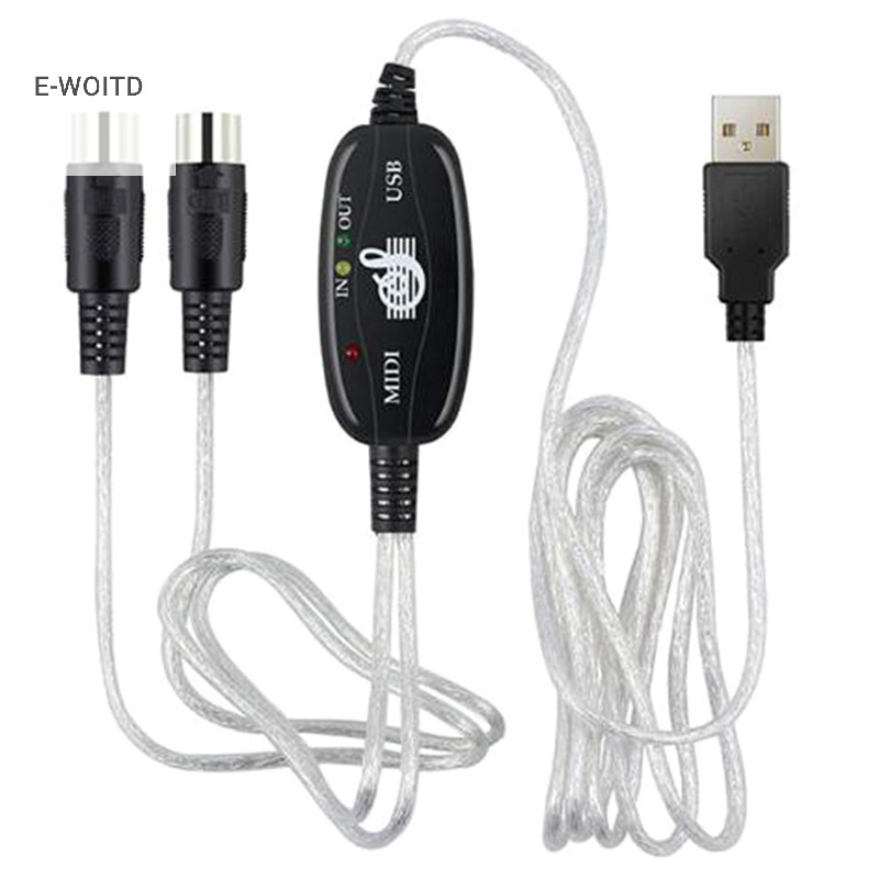 E-woitd USB IN-OUT Giao diện MIDI Bộ chuyển đổi cáp sang PC Bàn phím nhạc Dây HNVN | Shopee Việt Nam