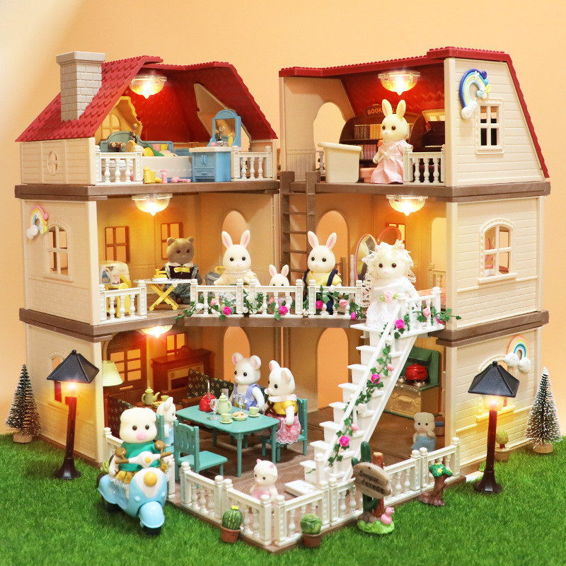 Senbeier Forest Baby Family Forest House Toy House Girls Playing House ...