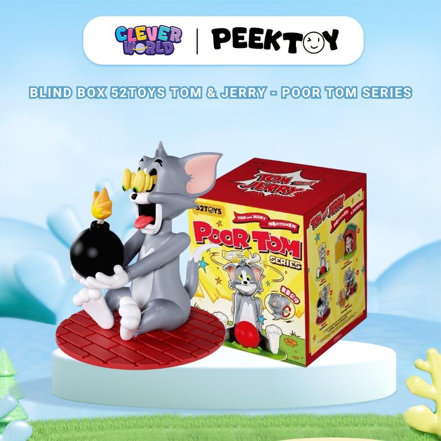 Blind Box 52TOYs Poor Tom, Đồ Chơi Hộp Mù Mô Hình Hoạt Hình Tom and Jerry Clever Box | Shopee ...