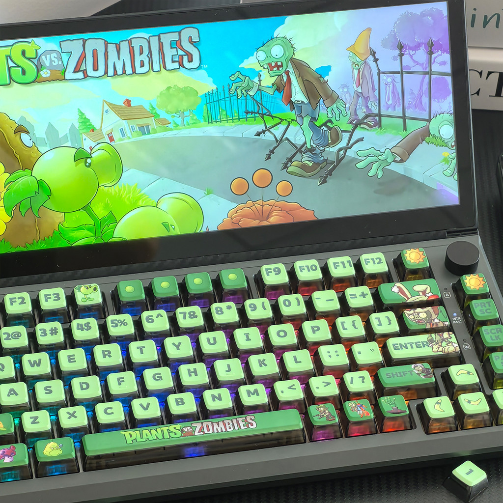 Thực vật vs. Zombies Keycap Truyền ánh sáng bốn mặt ASA Profile PBT Dye ...