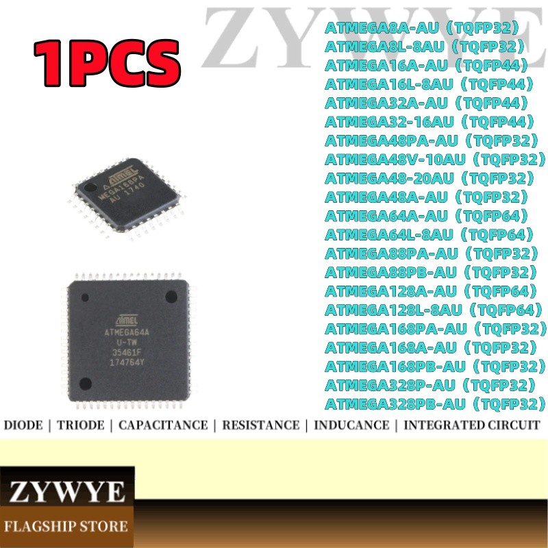 Atmega328p-au PB ATMEGA 8A / 16A / 32A / 48PA / 64L-8AU / 128A 88PA ...
