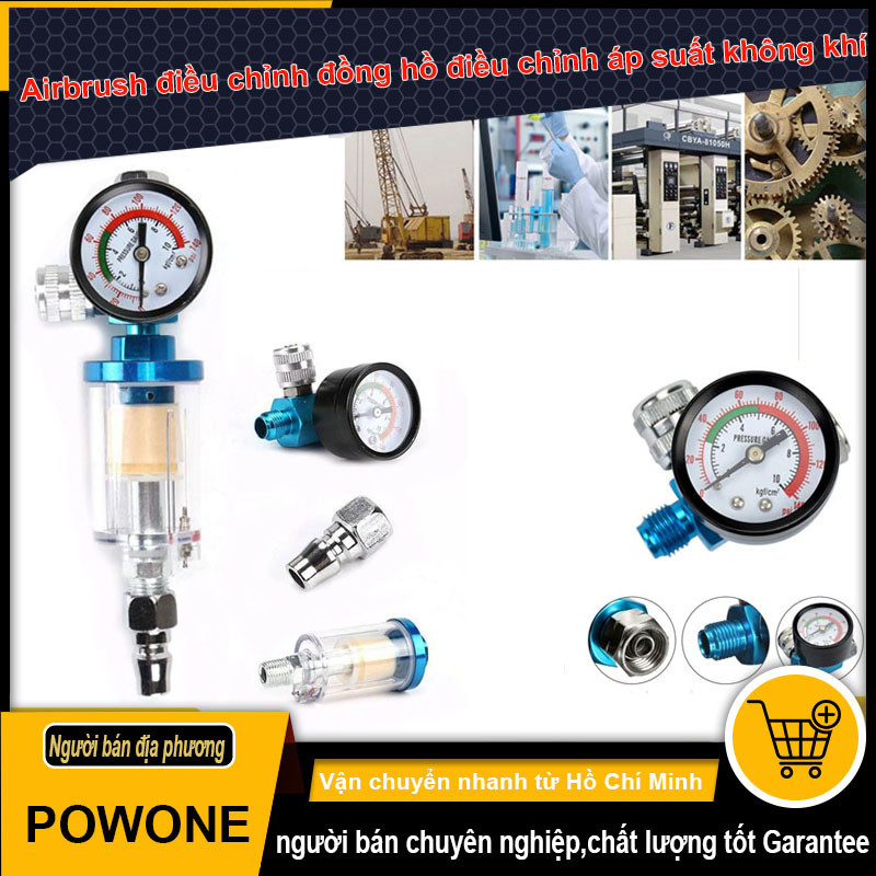 POWONE Lance Regulator Đồng hồ điều chỉnh áp suất không khí Máy đo áp ...