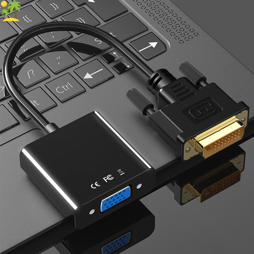 Full HD 1080P DVI-D DVI Sang VGA Adapter 24 + 1 25Pin Nam Sang 15Pin Nữ ...