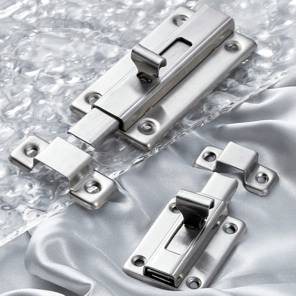 G Chốt Khóa Cửa TRƯỢT K09,Then Cửa Bằng INOX, Bản Lề Then Chốt Gài Khoá ...