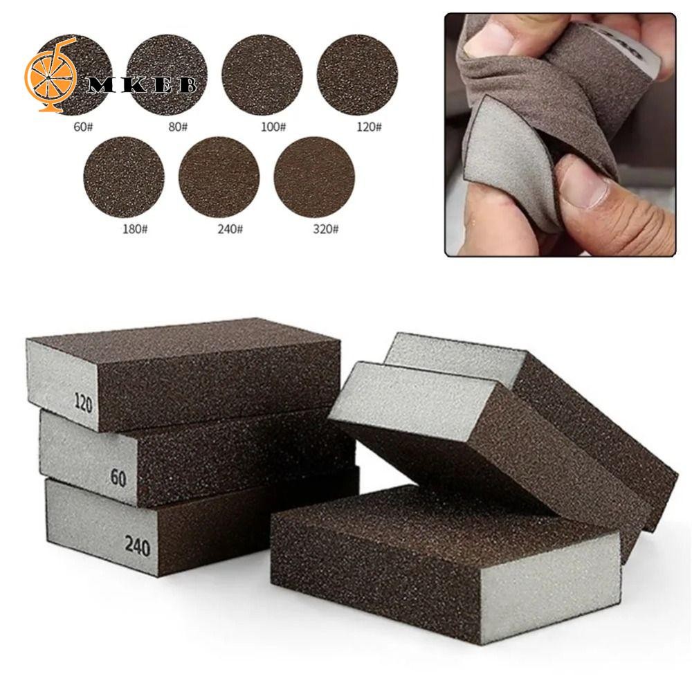 Mkeb Sanding Sponge Blocks, Sponge Abrasive Pad Sandpaper Model, Soft Grit 60 80 100 120 180 240 ...