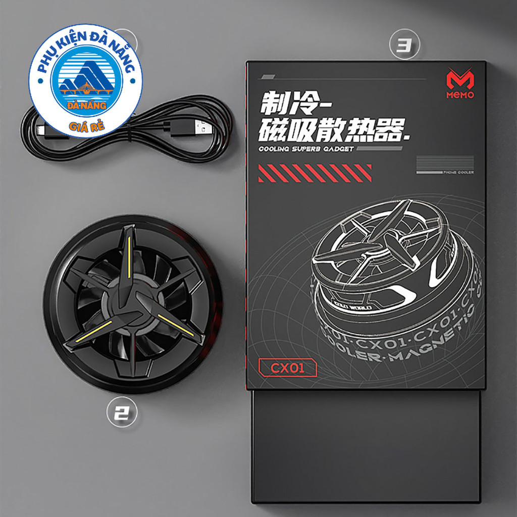 Quạt Tản Nhiệt Điện Thoại Sò Lạnh Memo CX01, CX02, CX03, CX04 (BH 1 Đổi 1) - LED RGB, Nam Châm ...