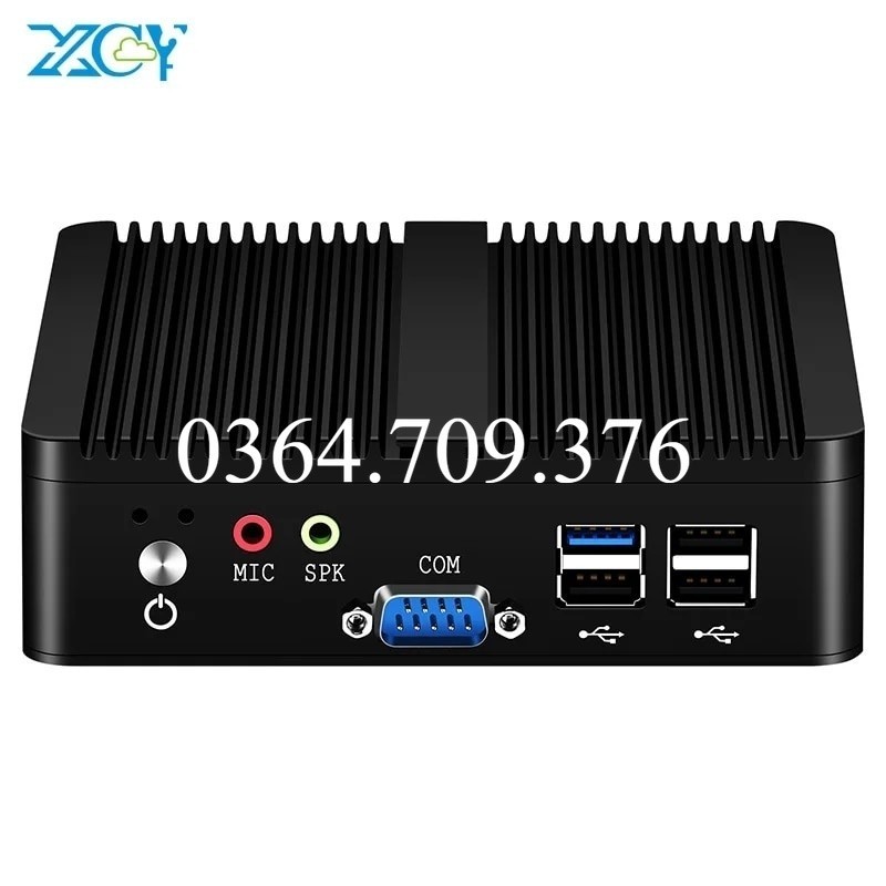 Xcy Mini PC Intel Celeron j6412 Ethernet kép 2X Com RS232 RS485 Windows ...