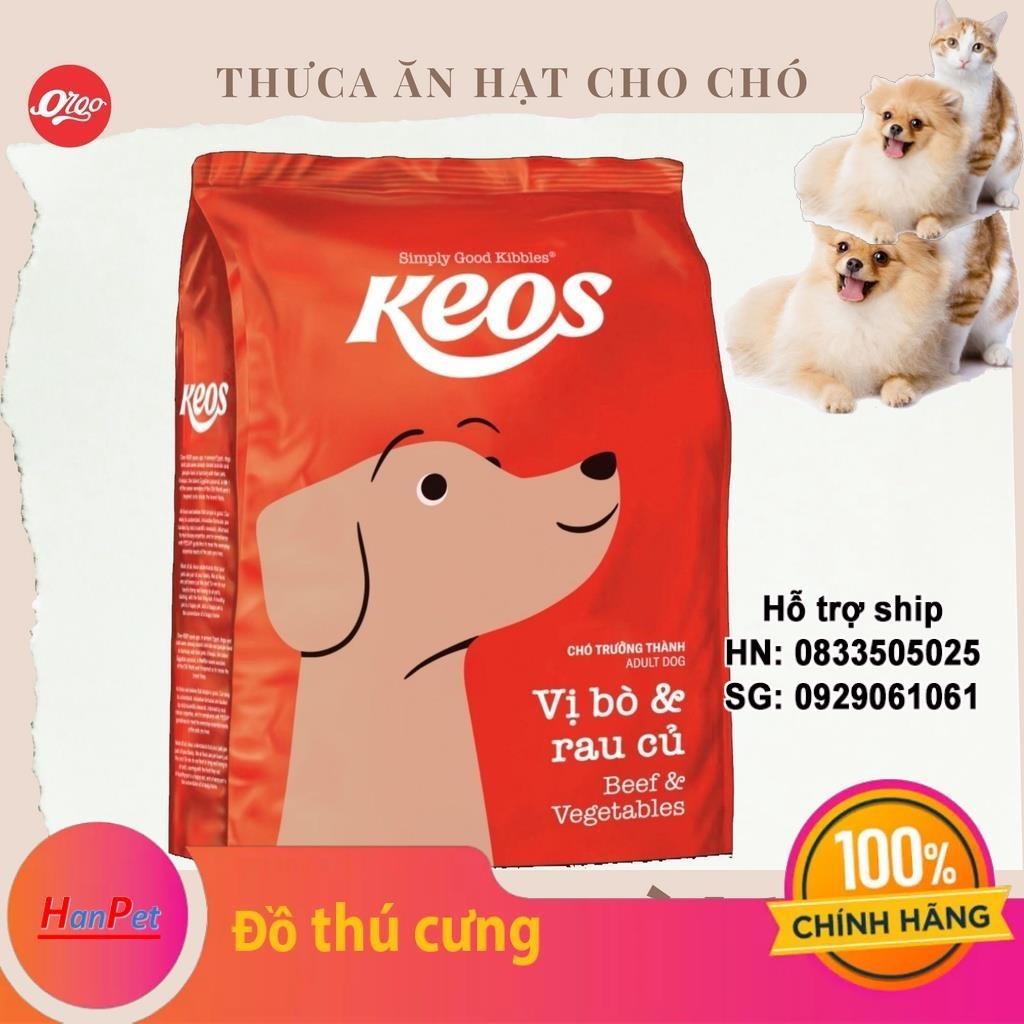 Thức ăn viên cao cấp KEOS gói 1,5kg - Dành cho chó trưởng thành (hanpet 210) SZ | Shopee Việt Nam