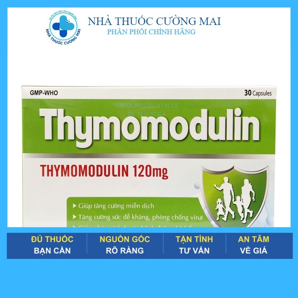 Viên uống Thymomodulin 120mg tăng cường sức đề kháng, phòng tránh bệnh ...