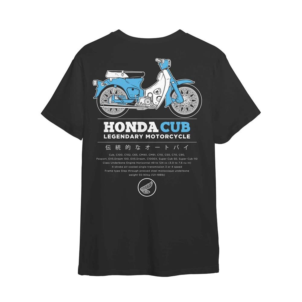 Honda Cub C70 Áo Baju Motor Ex5 Kapcai Xe Máy Cotton 100% Cổ Tròn Áo ...