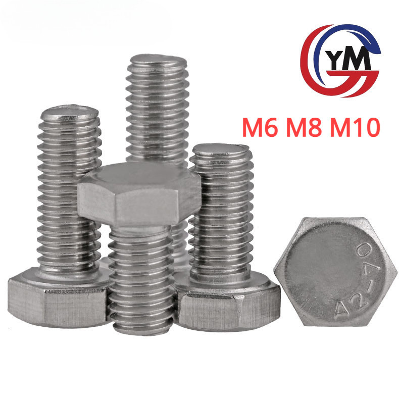 [Ymh1] Bulong lục giác ngoài inox 304, ốc inox lục giác ngoài M6M8M10 | Shopee Việt Nam
