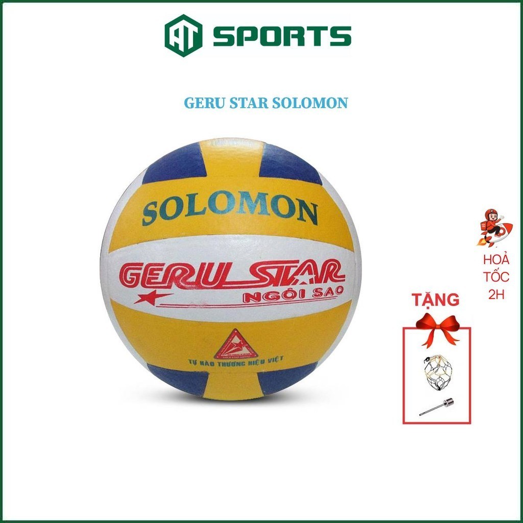 Quả Bóng Chuyền Solomon GERU STAR - Tiêu Chuẩn Thi Đấu - Tặng Kèm Lưới ...