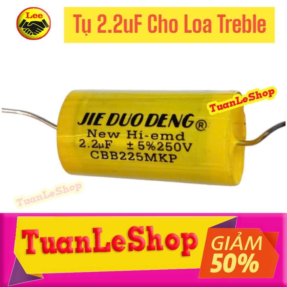 TỤ LOA TÉP, TỤ TRÉP - TỤ TREBLE 2,2MF 250V – TỤ VÀNG TRÒN - GIÁ 01 CÁI TỤ 2.2 - 250V | Shopee ...