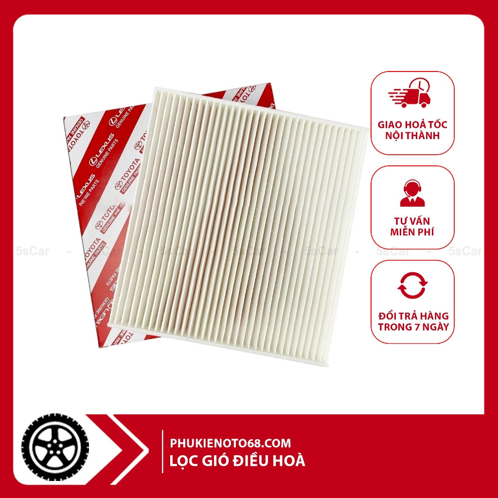 Lọc gió điều hòa, máy lạnh xe Vios, Innova, Fortuner, Veloz, Altis ...