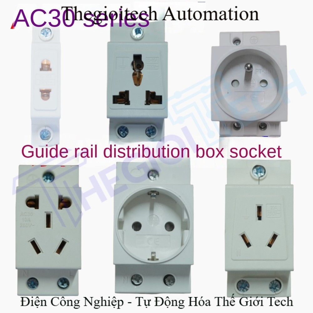 Ổ Cắm cài ray dẫn Hướng Tiêu Chuẩn Châu Âu/Tiêu Chuẩn Mỹ Ổ Cắm Hộp Phân Phối 10a16a Ổ Cắm Mô-đun ...
