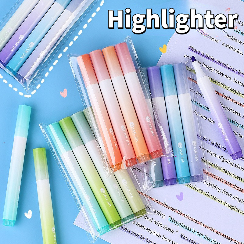 4 Cái / bộ Bút highlight Gradient Graffiti Bút Highlighters Nghệ Thuật ...