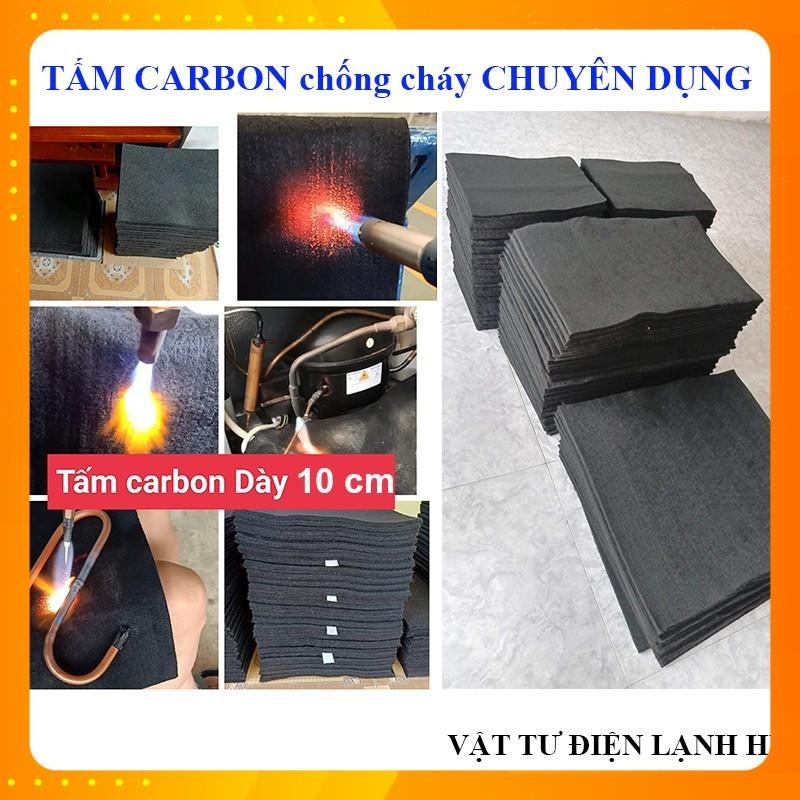 Tấm chắn nhiệt carbon loại dầy tốt 1cm - miếng nỉ cacbon chịu nhiệt chống cháy - Sợi Catbon chịu ...