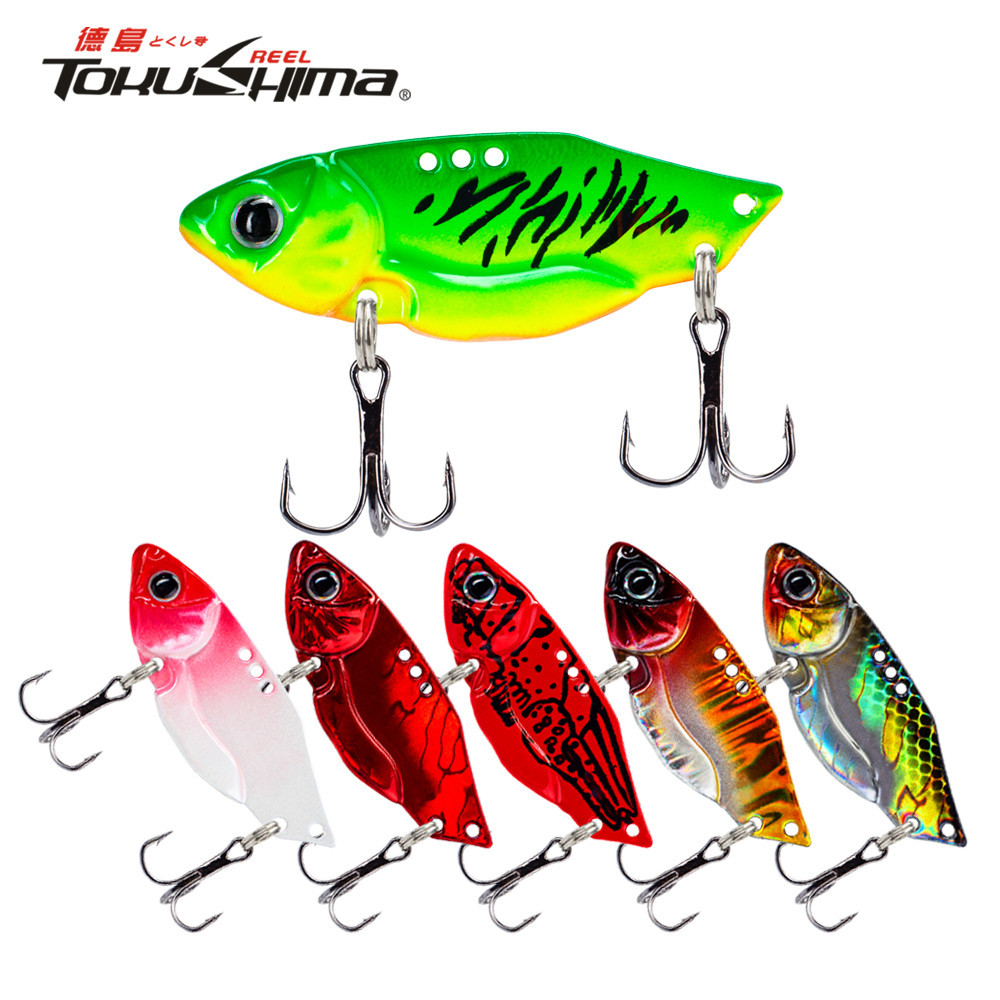 1 Chiếc 3.5g / 5g / 7g / 10g / 14g Kim Loại Nhiều Màu Sắc VIB Dụ Mắt 3D Chìm Jig Mồi Cứng Thìa ...