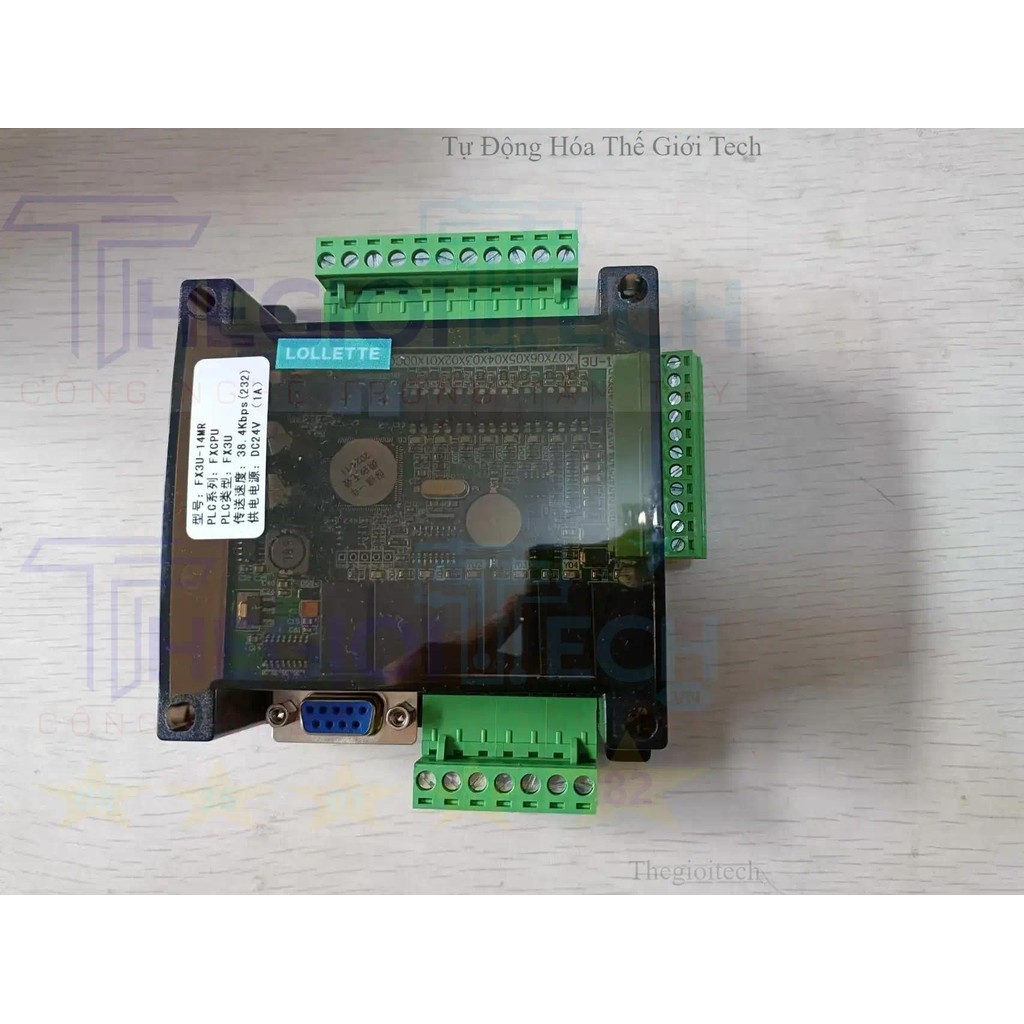 FX3U-14MR 14MT, Bo PLC LE3U FK3U RS232 RS485 modbus 24VDC 8 trong 6 ra Anolog 0-20mA/ 0-10V 6ad ...