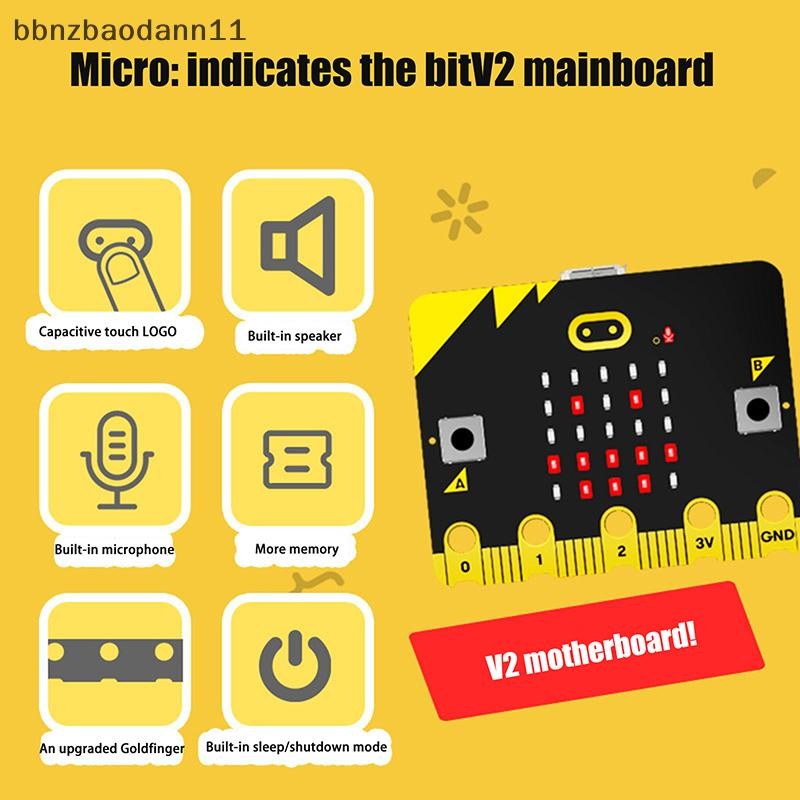[Bbnzdd] Micro: Bit V2 Micro Bit Go Edition BBC Microbit dành cho trẻ em Bảng phát triển DIY BBC ...