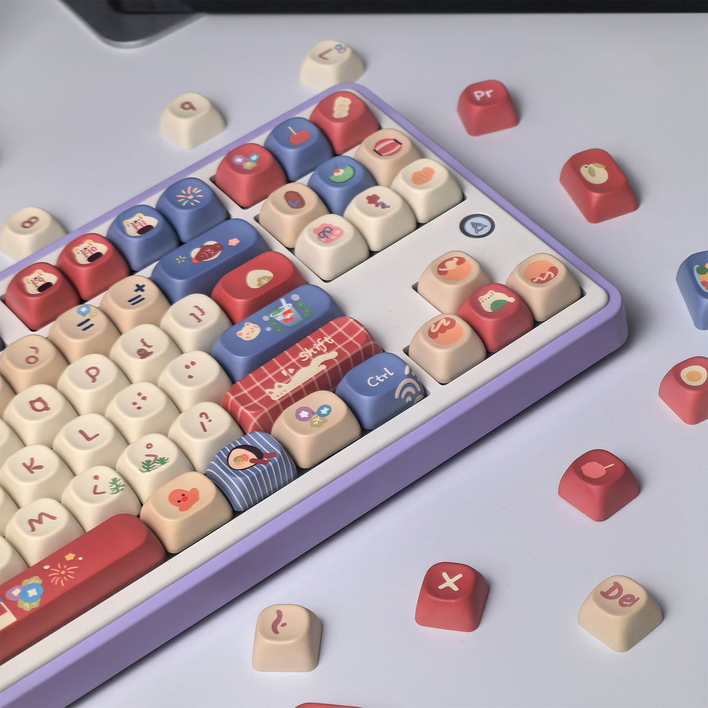 Pháo hoa Keycap MOA Profile 120 + Phím PBT Dye Thăng hoa MAD 68 Aula ...