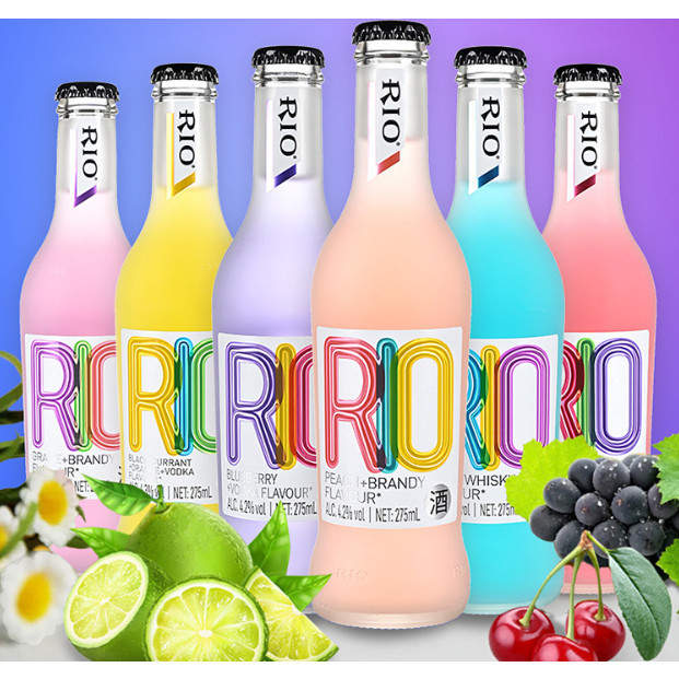 [ĐỦ VỊ] Nước Trái Cây Hoa Quả lên men Rio Cocktail Chai 275ml | Shopee ...