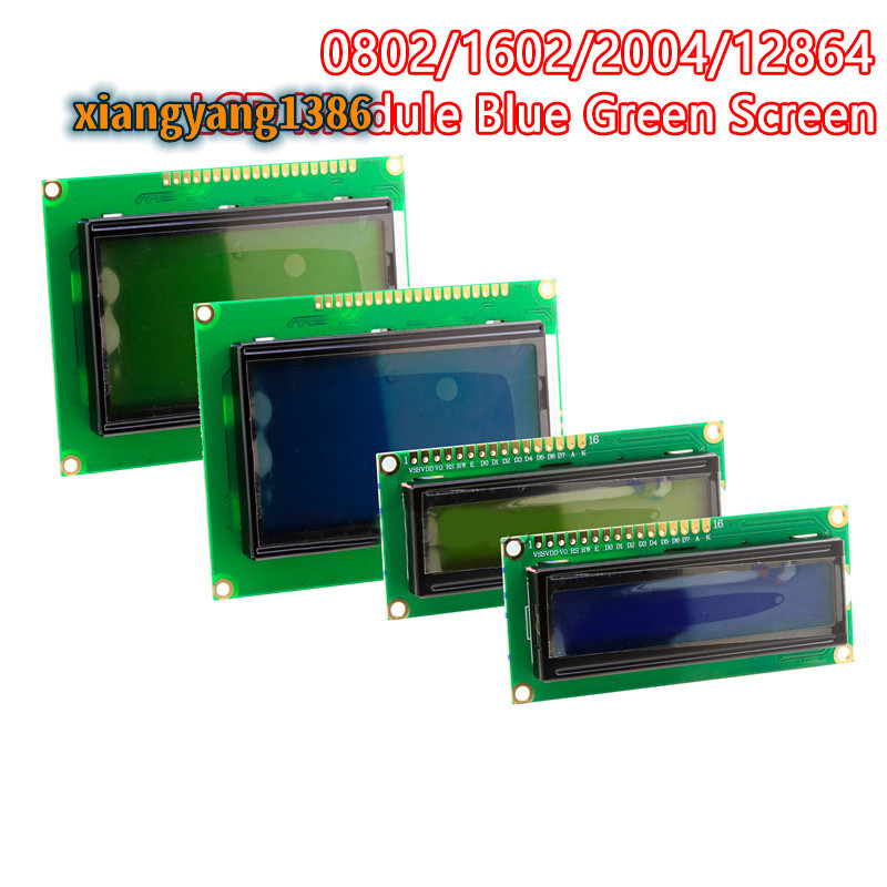 Mô-đun LCD Màn hình xanh lam cho Arduino 0802 1604 2004 12864 Nhân vật ...