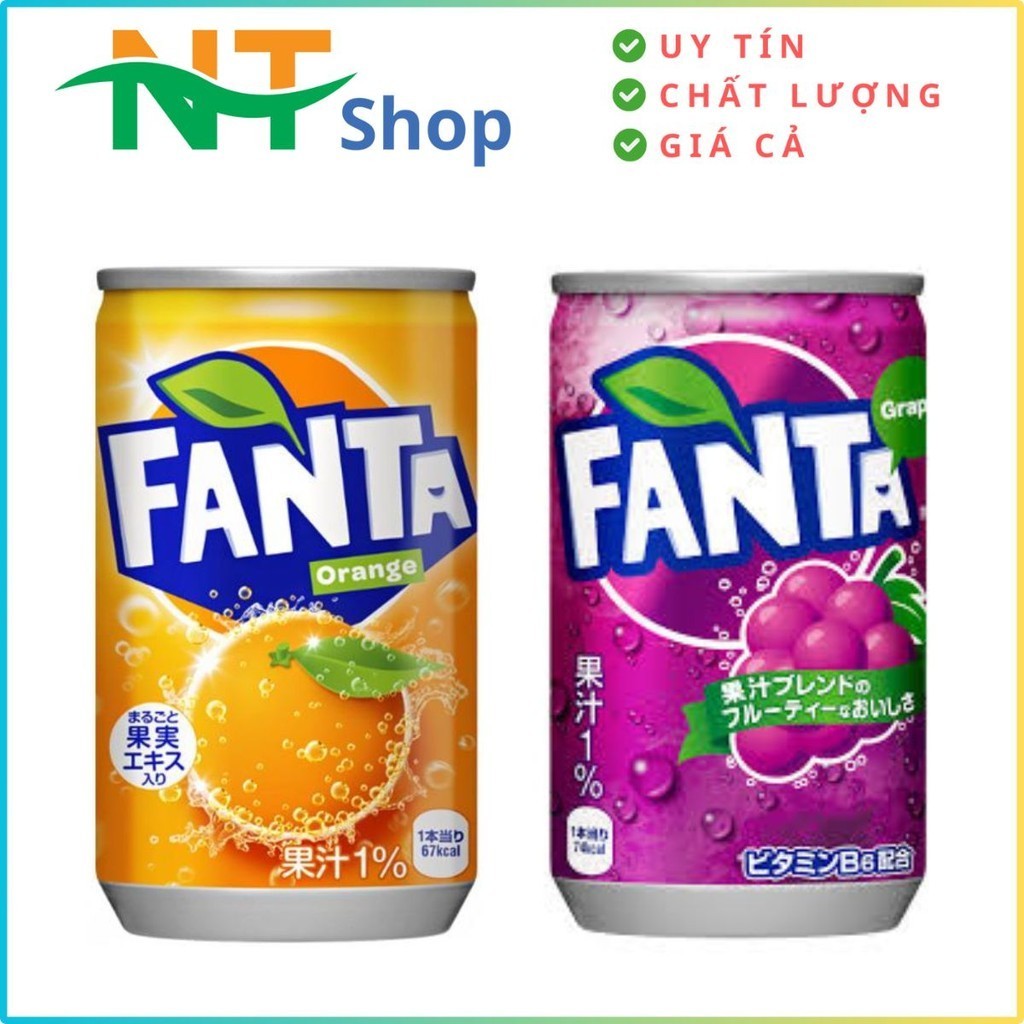 Nước Ngọt Fanta Nhật Bản Vi Nho Vị Cam - Dung Tích 160 ml | Shopee Việt Nam