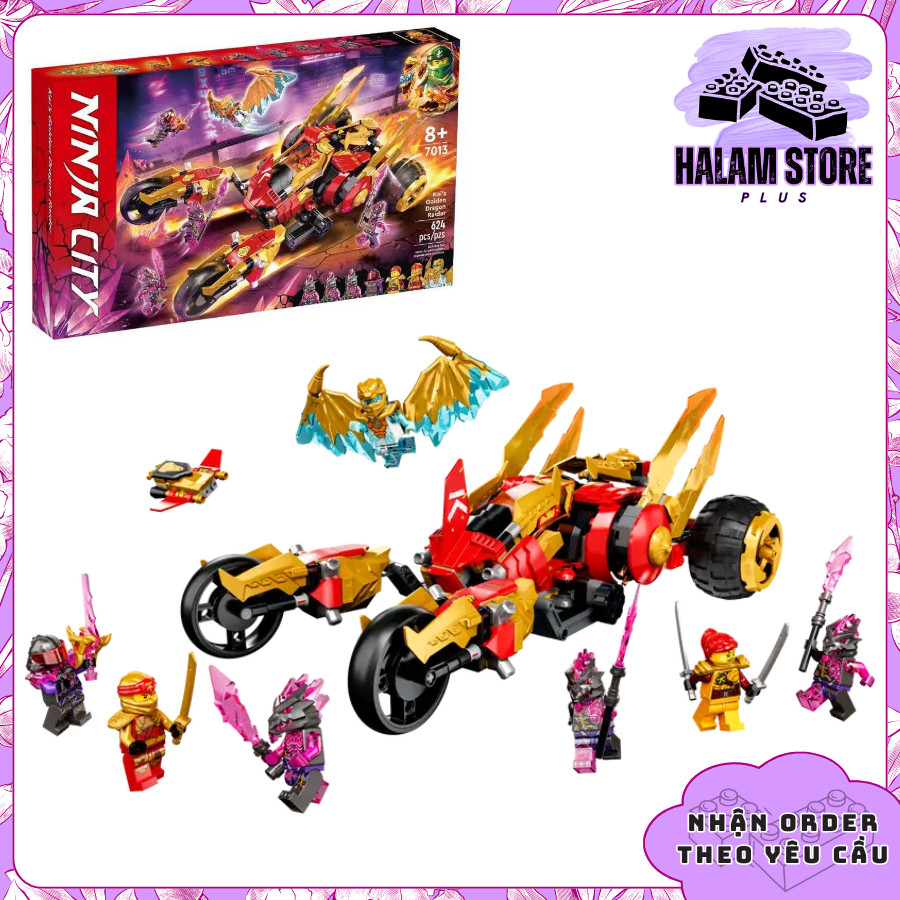 Đồ chơi lắp ráp Ninjago Crystalized 7013 Dragon Raider - Mô hình Ninja ...