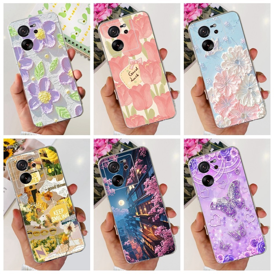 Dành Cho Xiaomi Mi 13T Pro 5G Ốp Lưng Thời Trang Mới Hoa Trong Suốt ...