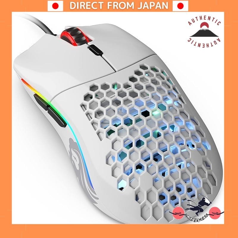 Glorious Gaming Mouse Model O Mouse Glossy White Lightweight Honeycomb ...