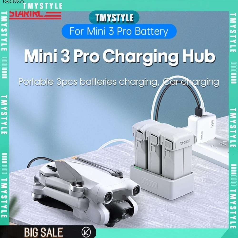 3 Solts Sạc Pin 3 Trong 1 USB Sạc Nhanh Hub Dock Cho DJI Mini 3 PRO ...