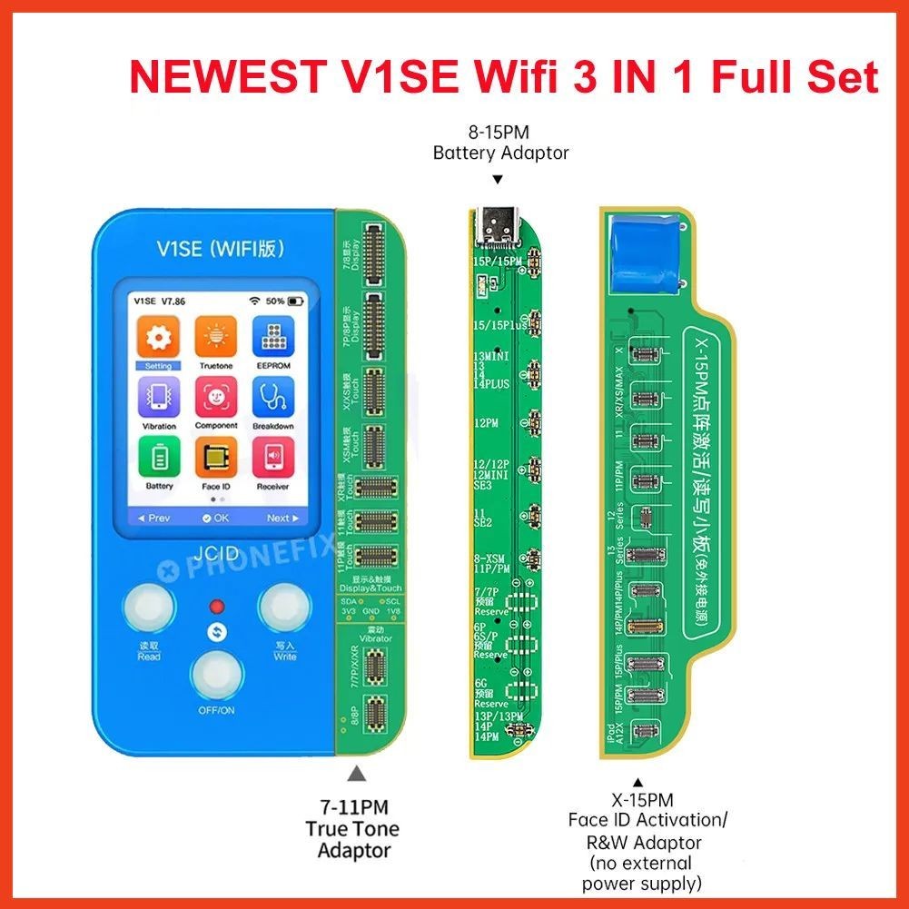 Box JC V1SE - Kèm 3 Thanh fix Màn 11 + Pin15 + FaceID15 | Shopee Việt Nam