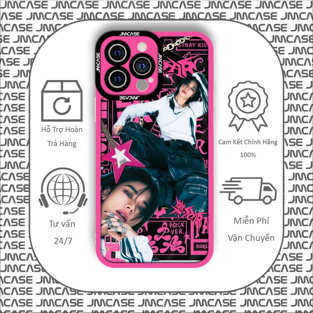 Ốp lưng iPhone Cạnh Vuông Samsung Xiaomi Oppo Huynjin Stray Kids ...