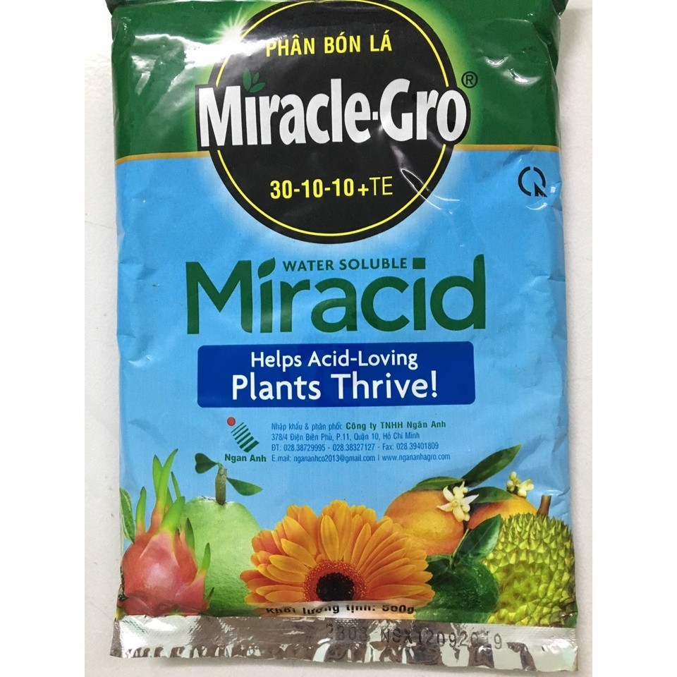 Phân bón lá NPK Miracle-Gro nhập từ Hà Lan 30-10-10+te gói 500gr ...